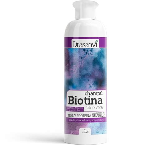 Champú Biotina y Aloe vera Pelos teñidos y sensibles 1000ml