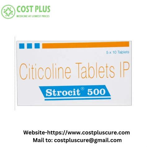 Strocit Citicoline 500mg Tablet At ₹ 739stripe Strocit Plus Tablet