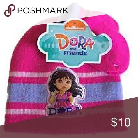 Dora The Explorer Knit Beanie Hat And Glove Set Knit Beanie Hat