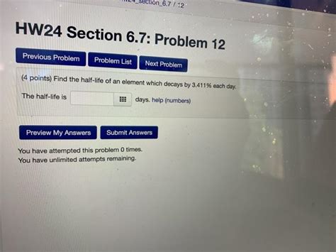 Solved 67 12 Hw24 Section 67 Problem 12 Previous