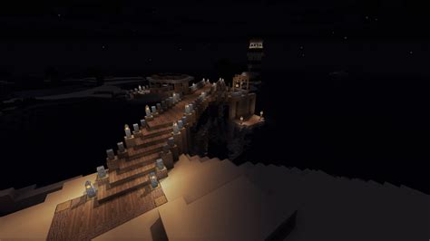 Built A Beautiful Bridge Enhanced With Shaders Rminecraft