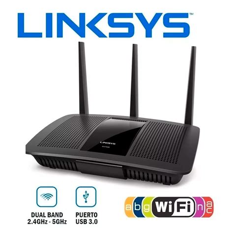 Router Wireless Ac1900 Linksys Ea7450 Mu Mimo Dual Band Gigabit Usb 3 0 Tres Antenas Tecnit