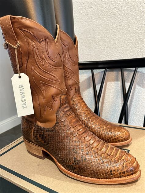 Tecovas The Brady Exotic Python Rare Size 13 Ee Bea Gem
