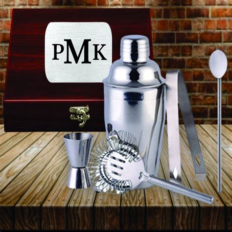 Personalized Martini Glasses Set Custom Martini Glass And Shaker Set