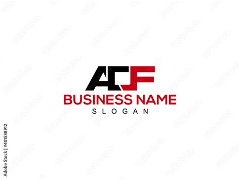 Adf Letter Logo Adf Logo Letter Vector Image Stock Vector Adobe Stock
