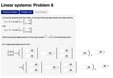 Solved Linear Systems Problem 815 ﻿points ﻿suppose That
