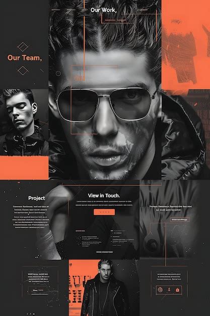 Asymmetrical Layout Web With Split Screen Effect Artistic We Figma
