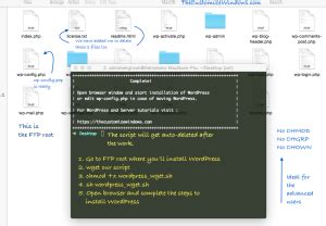 Bash Script To Wget WordPress Ready To Run The Installer