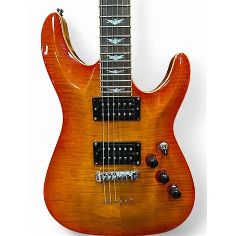 Used Schecter Guitar Research C1 Plus 2 Tone Sunburst Solid Body