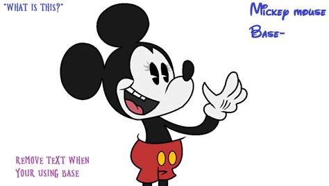 Mickey Mouse Base What Is This By Mixelfangirl100 On Deviantart