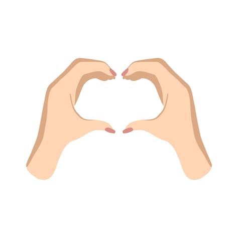 Premium Vector Vector Illustration Of Handdrawn Human Hands In The Form Of A Heart Isolated On