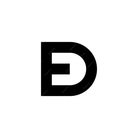 Desain Logo Kombinasi Huruf E Dan D Vecteur Gratuite