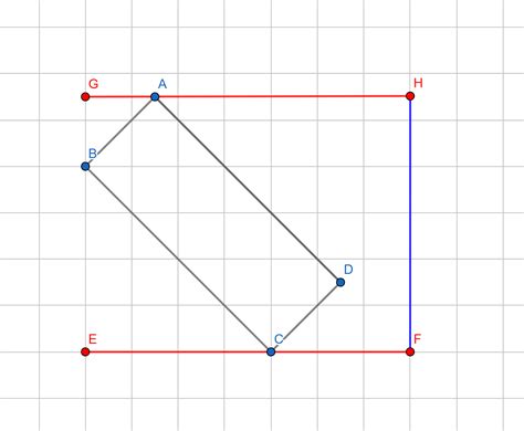 Geometry Distance Between Highest And Lowest Point On Rotated