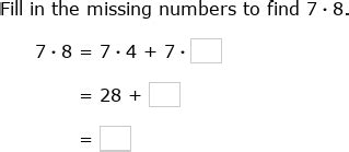 IXL Multiply One Digit Numbers Using Grids Th Grade Math