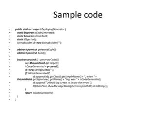 UML For Aspect Oriented Design PPTX