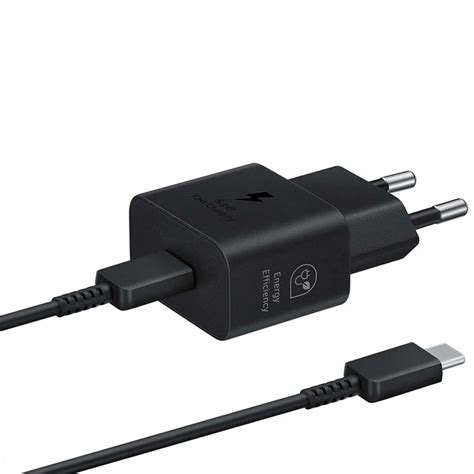 Φορτιστής Samsung USB-C 25W με Καλώδιο USB-C 1m - Black (EP-T2510XBEGEU ...