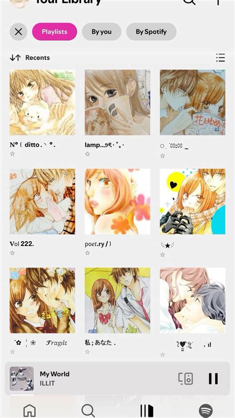 my spotify library ♡︎ in 2024 library fantasy spotify