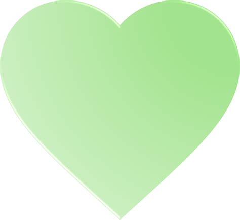 Green Gradient Heart Gradient Heart Button 10984651 Png