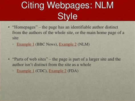 Citing Scources Nlm Style