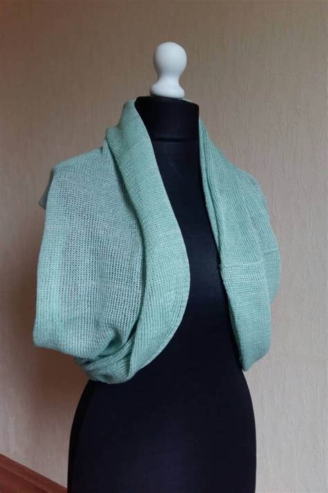 Seide Leinen Poncho gestrickte Poncho Cape Mint grün Boleros Seide