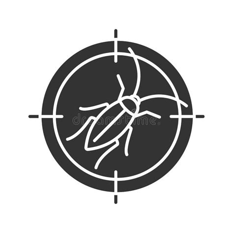 Cockroach On Target Icon Stock Vector Illustration Of Icon 82507711