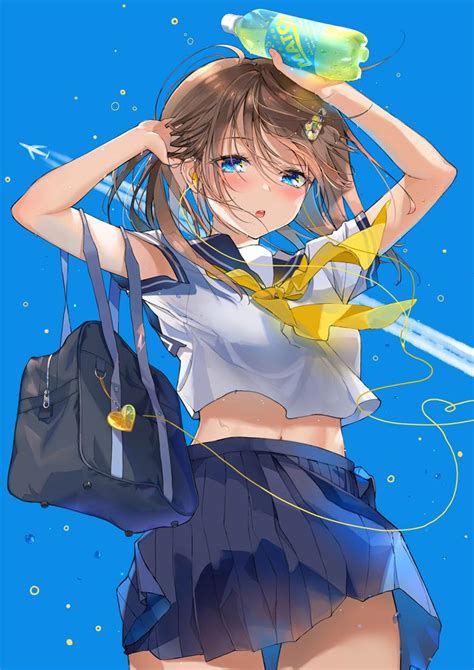 Original Girl Sailor Uniform Naked Navel Original 3000 Bookmarks