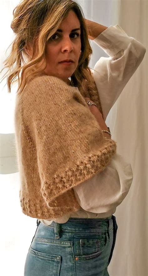 Knit Caplet Pattern Patrón De Capa De Punto Caplet Sweater Knitting