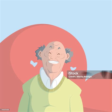 노인 할아버지 평균 연령 70세 정식으로 웃고 있는 모습 노인에 대한 스톡 벡터 아트 및 기타 이미지 노인 테크놀로지