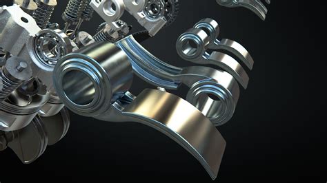 V8 Engine Working Animated 3d Model 250 Ma Fbx Obj Free3d