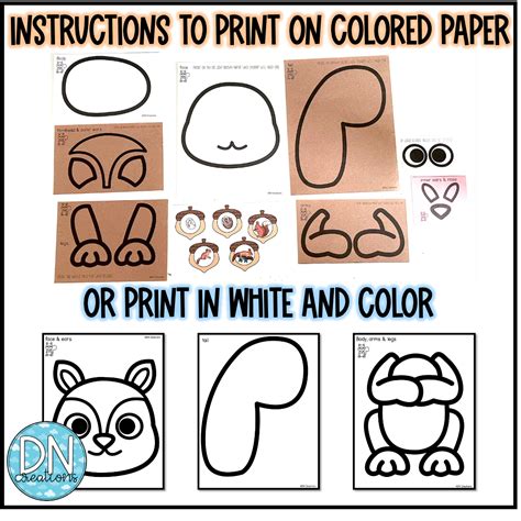 Squirrel Life Cycle Craft Squirrel Craft Woodland Animal Craft