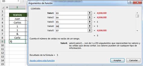 Cómo contar celdas que no están vacías en Excel Cómo usar función CONTARA en Excel