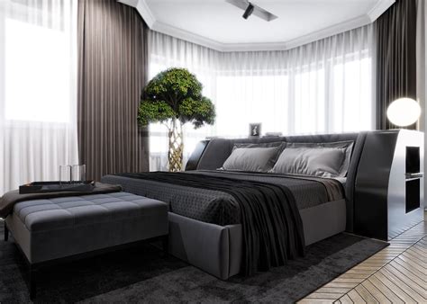 красивая спальня спальня в темных тонах Home Home Decor Furniture