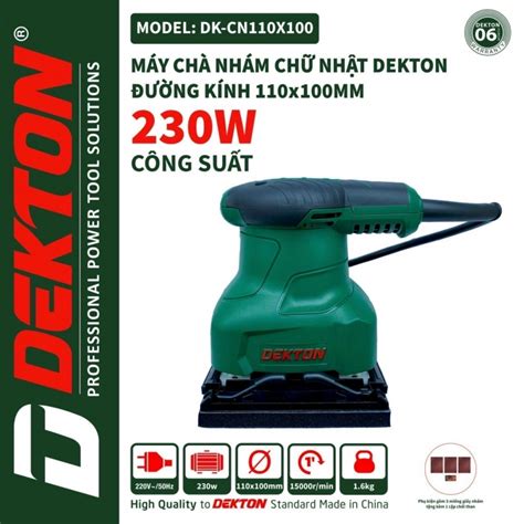 Máy Chà Nhám Tròn Dekton DK OS125 Chính Hãng Giá Rẻ ĐỨC 7 hiền