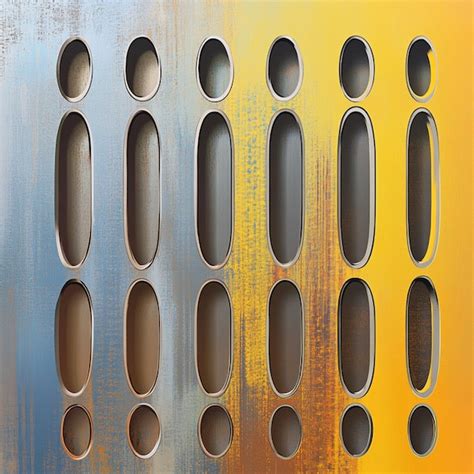 Modern Abstract Design With Perforated Metal Sheet Premium Ai Generated Image