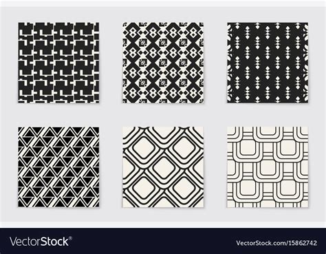Abstract Concept Monochrome Geometric Royalty Free Vector
