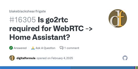Is Go2rtc Required For Webrtc Home Assistant · Blakeblackshear