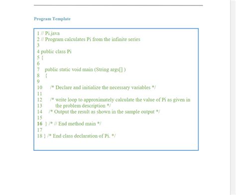 Solved Problem 2 Calculating the Value of π write an Chegg