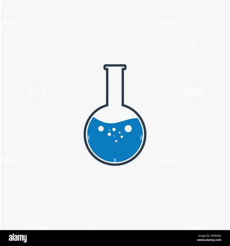 Rounded Chemical Flask Icon Editable Vector Eps Symbol Illustration