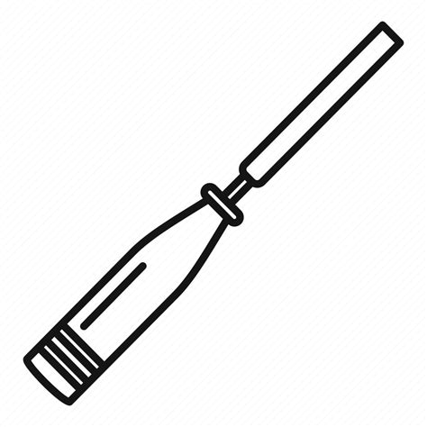 Chisel Carving Vector Thin Icon Download On Iconfinder