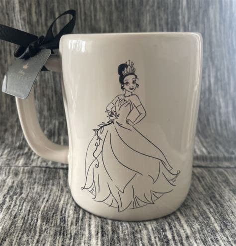 New Rae Dunn Disney Princess And The Frog Tiana Double Sided Mug New