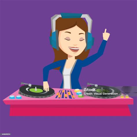 턴테이블에 Dj 믹싱 음악 벡터 일러스트 레이 션 0명에 대한 스톡 벡터 아트 및 기타 이미지 0명 다이빙 장비 벡터 Istock