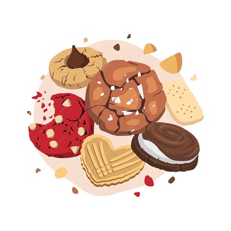 Premium Vector Cookies Vector Illustration