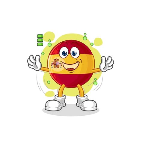 Vector de mascota de dibujos animados de carácter de batería completa