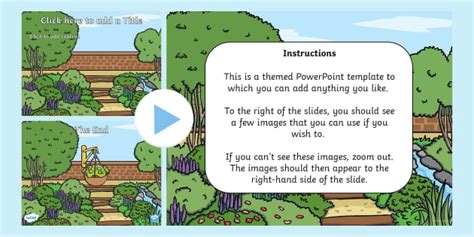 FREE Garden Themed Editable PowerPoint Background Template