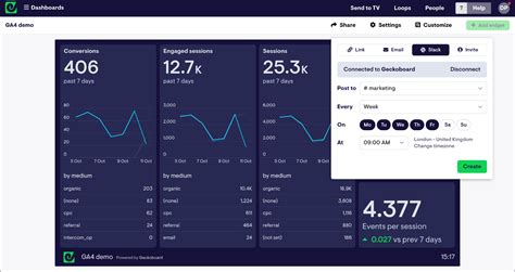 4 Ways To Generate Google Analytics Reports In Slack Geckoboard Blog