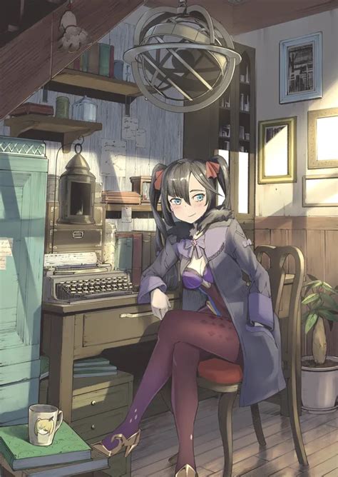 Hot Witch Mona Green Eyes Genshin Impact K Wallpaper Download