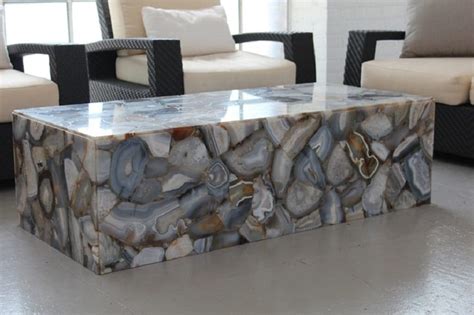 Grey Geode Agate Coffee Table Agate Center Table Agate Furniture Agate Gemstone Table Etsy