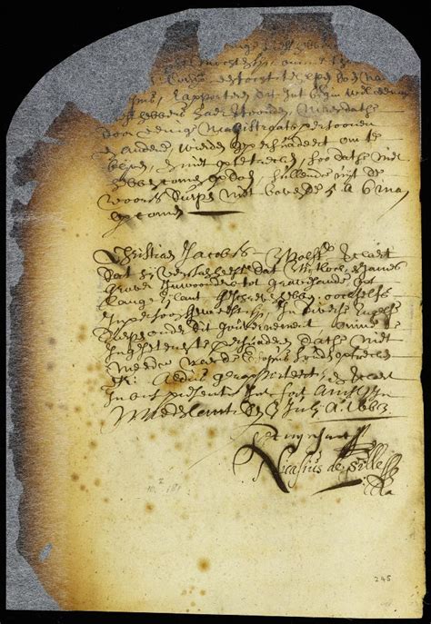 Document Declaration Of Christaen Jacobsen Wolff Mapping Early New