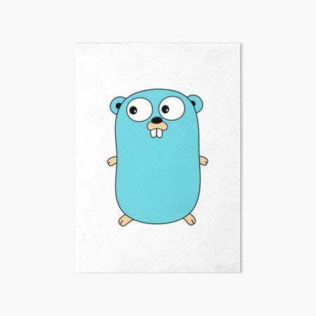 Go Golang Gopher Art Board Print For Sale By Dydellhrfane Redbubble