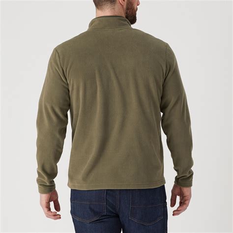 Mens Doubleback Printed Fleece Button Mock Pullover Duluth Trading
